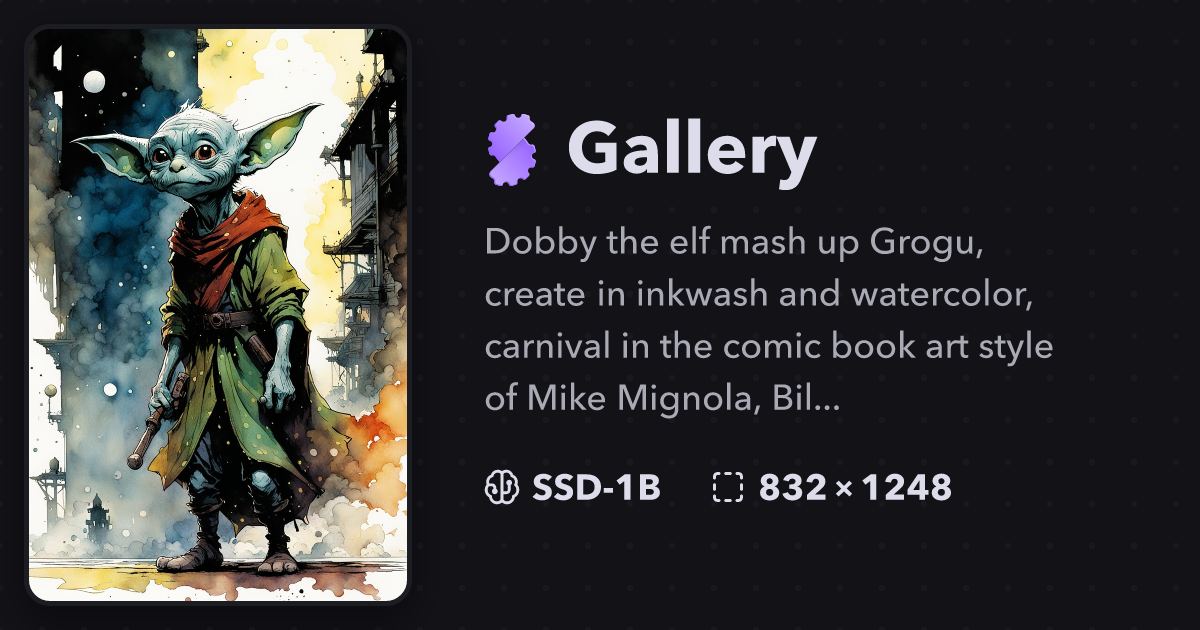 "Dobby the elf mash up Grogu, create i..." | Gallery | Stablecog