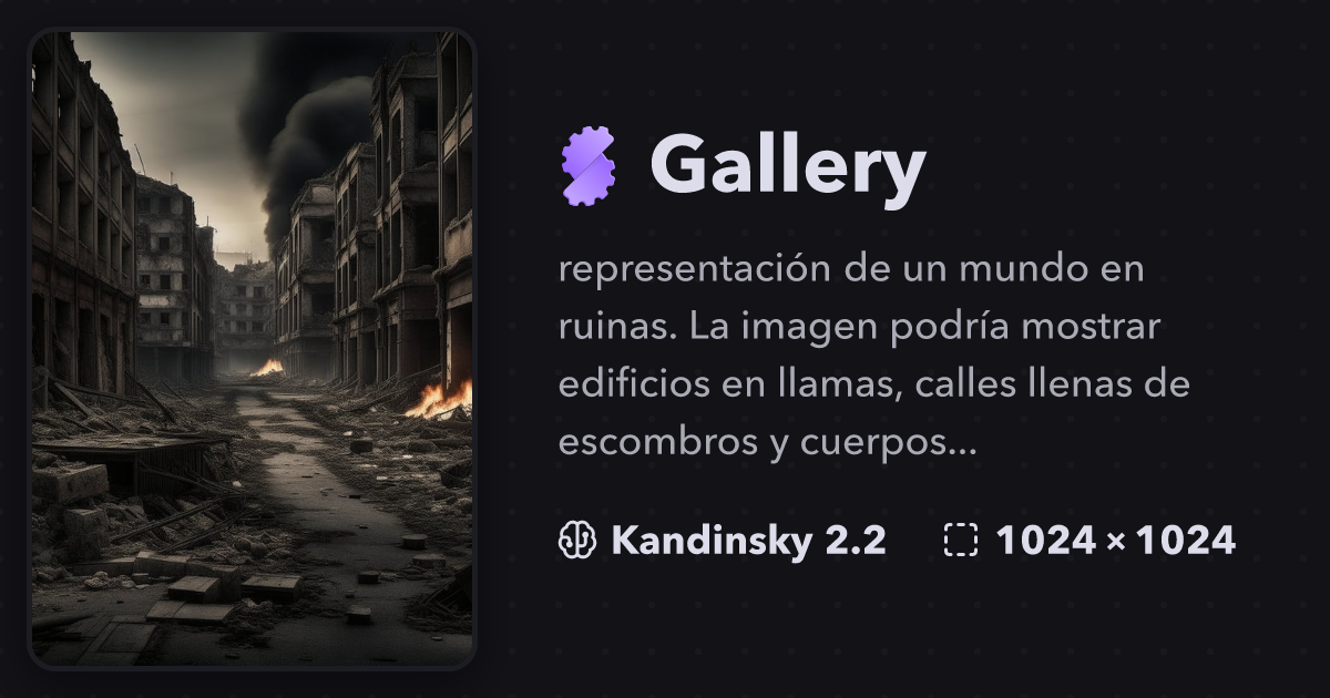 "representación de un mundo en ruinas...." | Gallery | Stablecog
