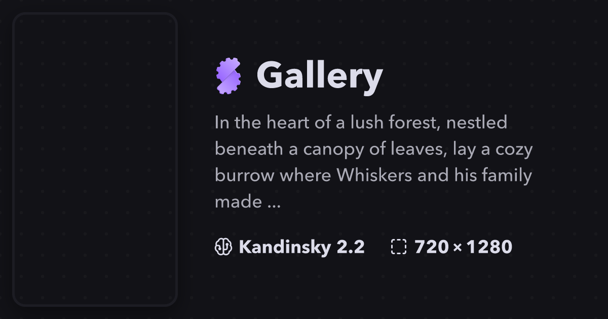 "In the heart of a lush forest, nestle..." | Gallery | Stablecog