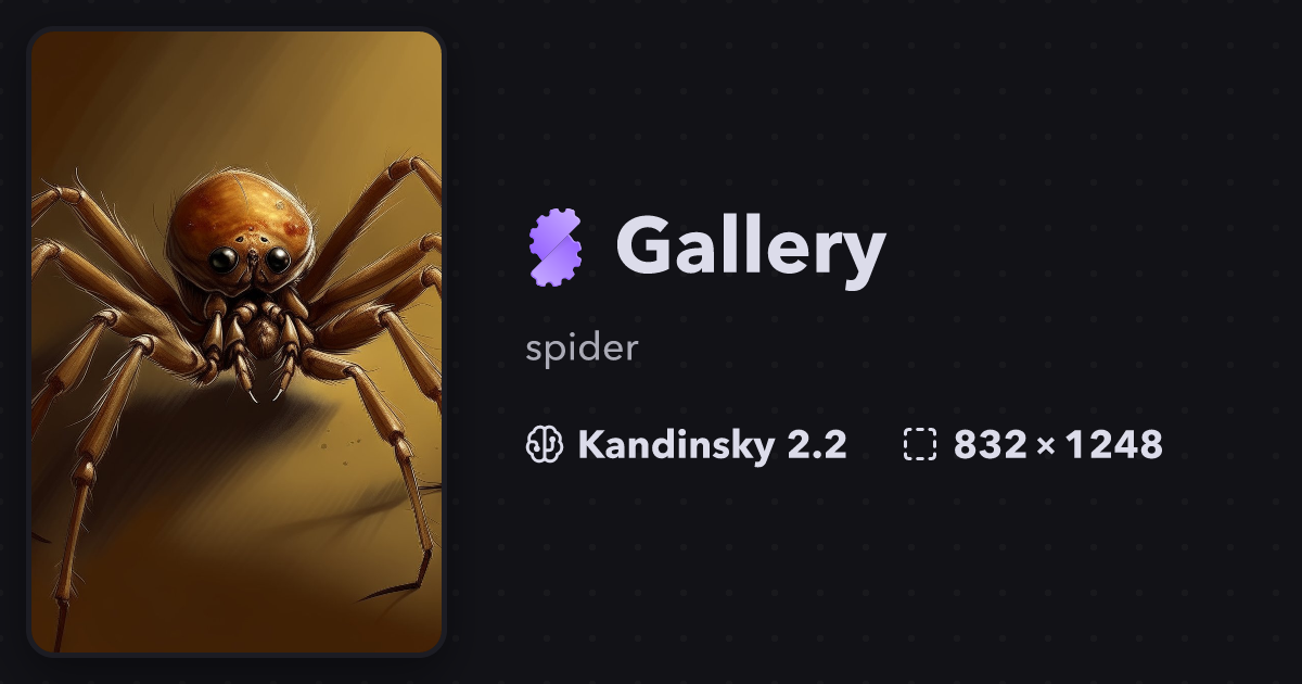 "spider" | Gallery | Stablecog