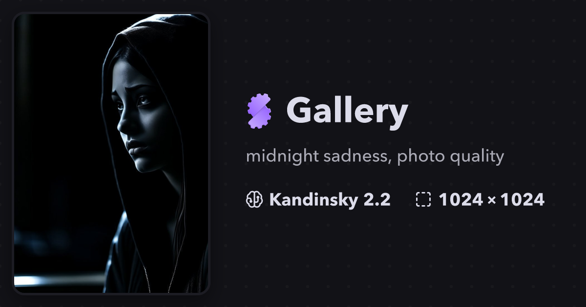 "midnight sadness, photo quality" | Gallery | Stablecog