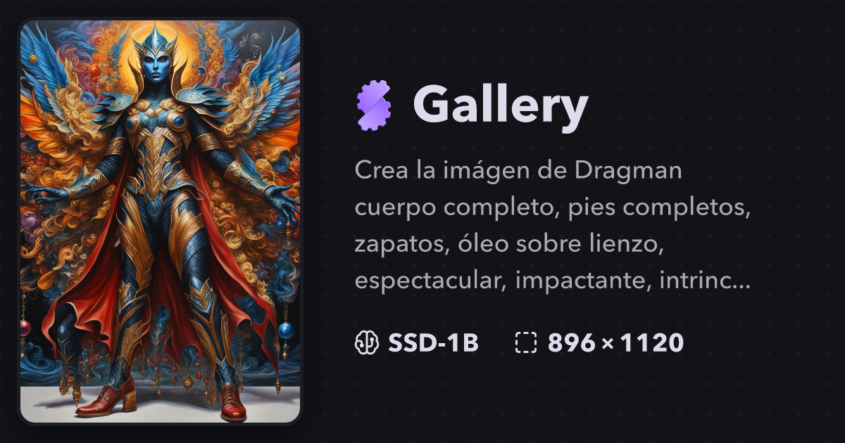 "Crea la imágen de Dragman cuerpo complet..." | Gallery | Stablecog