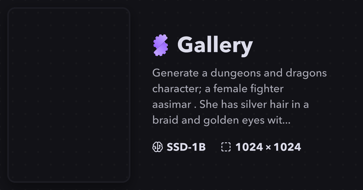 "Generate a dungeons and dragons chara..." | Gallery | Stablecog