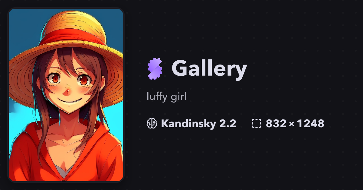 "luffy girl" | Gallery | Stablecog
