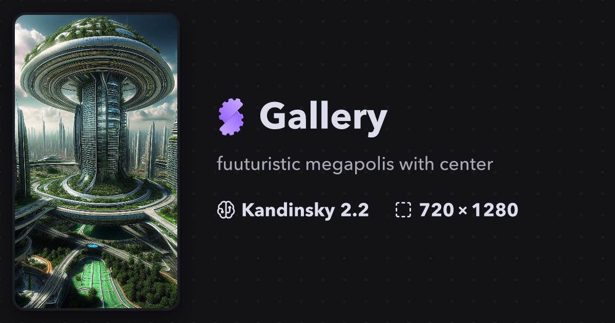 Fuuturistic megapolis with center | Gallery