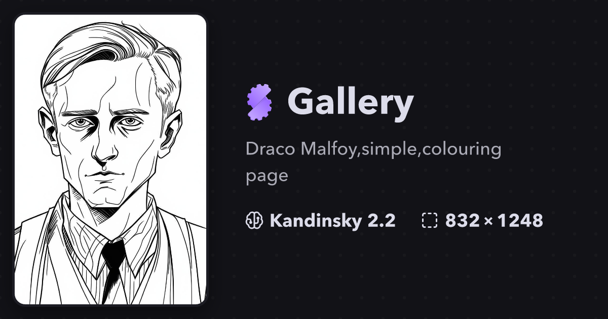 "Draco Malfoy,simple,colouring page" | Gallery | Stablecog