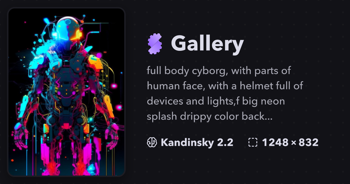"full body cyborg, with parts of human..." | Gallery | Stablecog