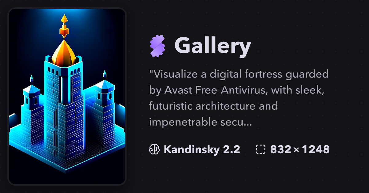 ""Visualize a digital fortress guarded..." | Gallery | Stablecog