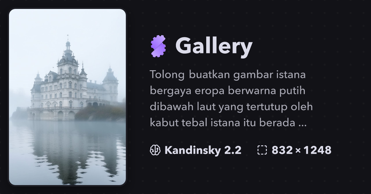 "Tolong buatkan gambar istana bergaya ..." | Gallery | Stablecog