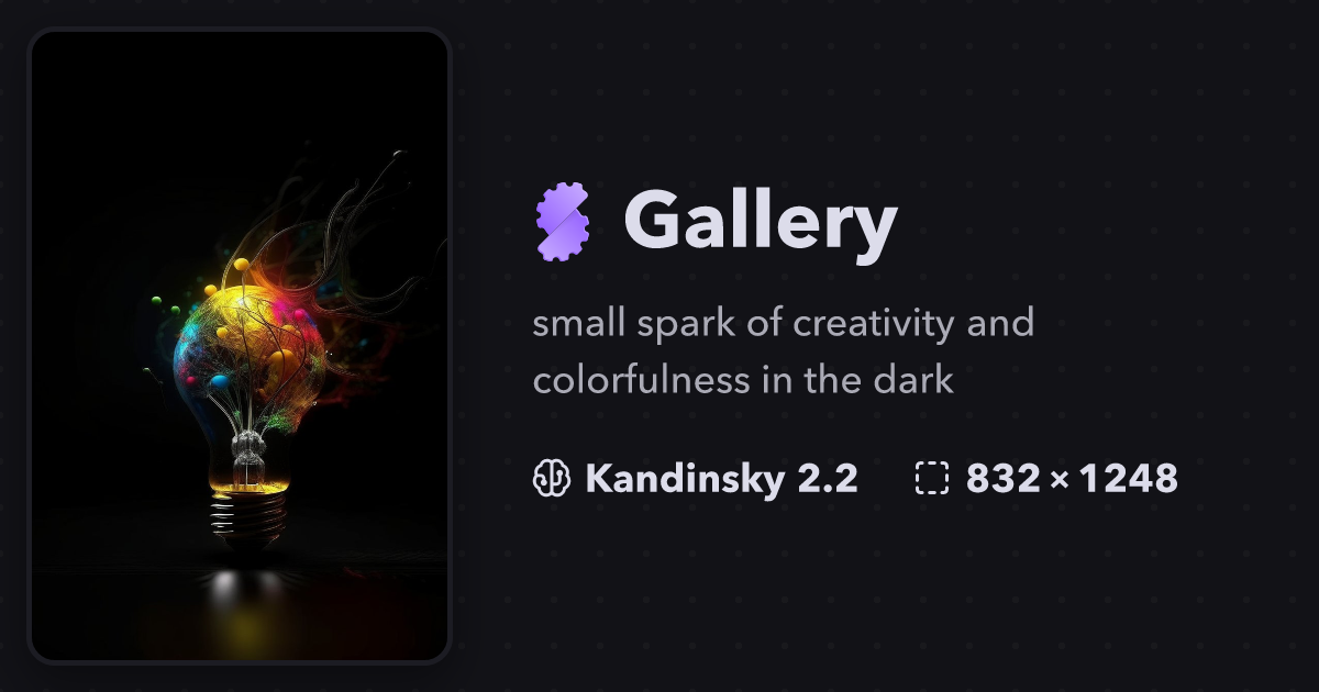"small spark of creativity and colorfu..." | Gallery | Stablecog