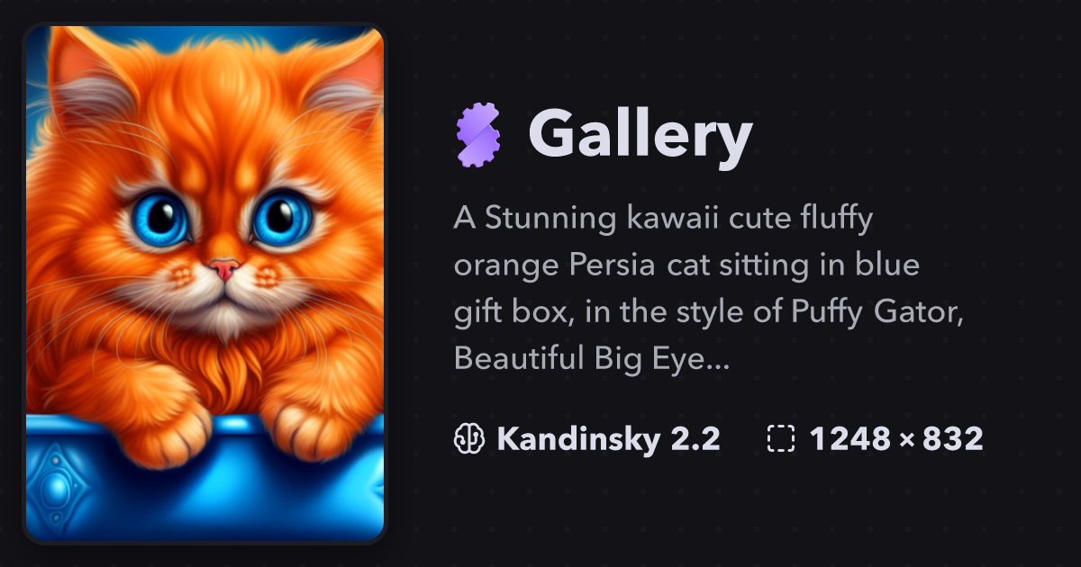 "A Stunning kawaii cute fluffy orange Per..." | Gallery | Stablecog