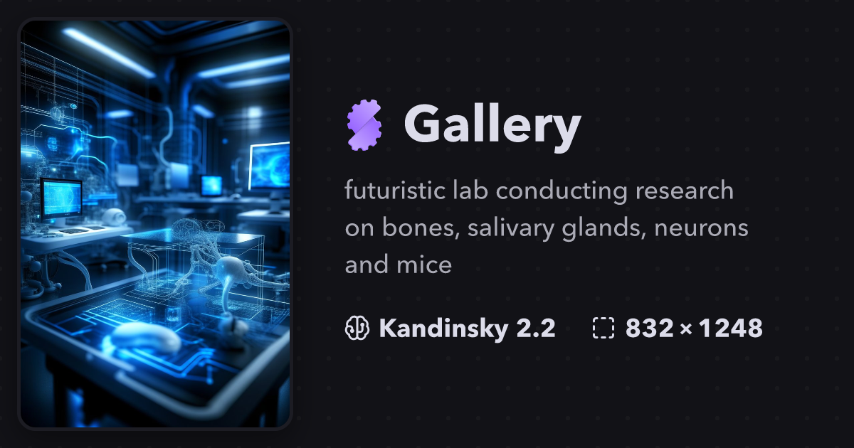 "futuristic lab conducting research on..." | Gallery | Stablecog