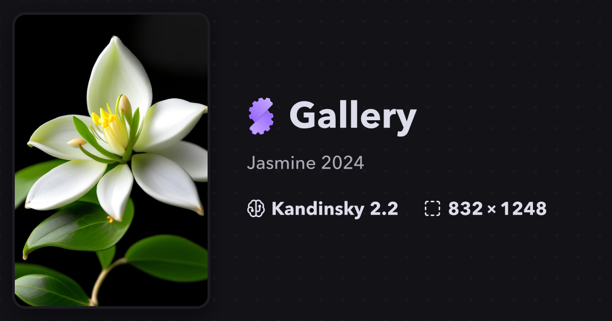 "Jasmine 2024" | Gallery | Stablecog