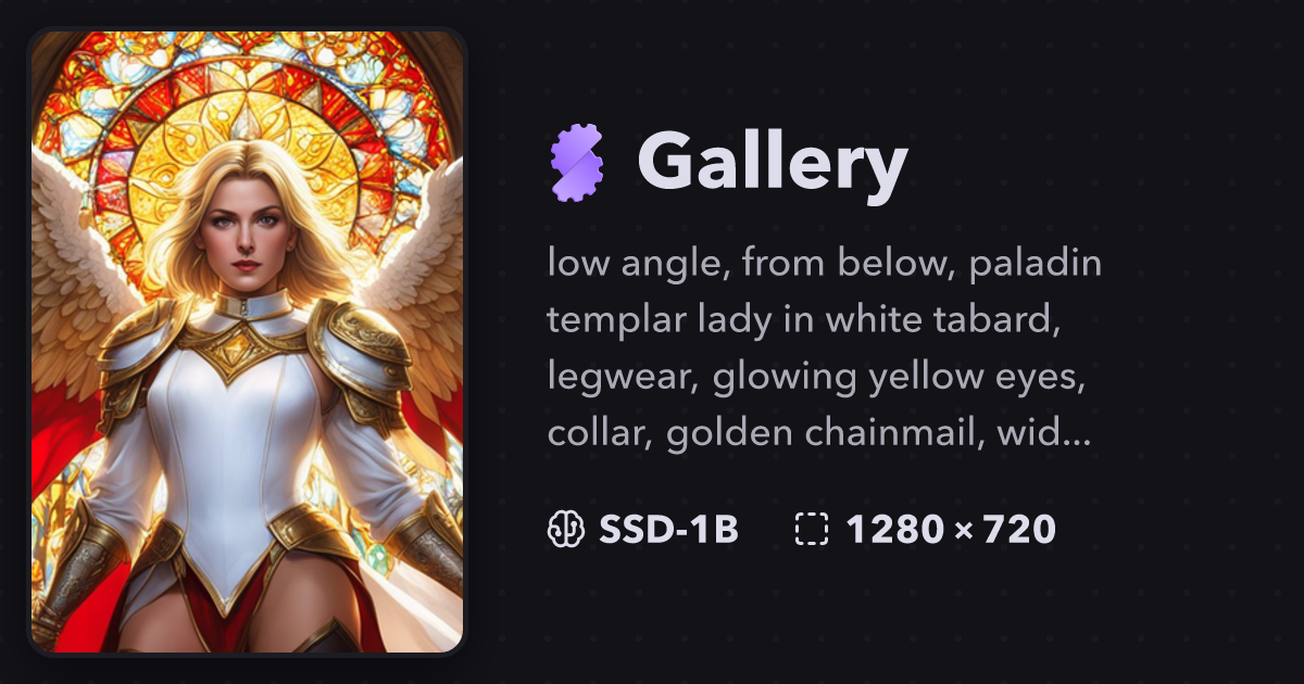 "low angle, from below, paladin templa..." | Gallery | Stablecog