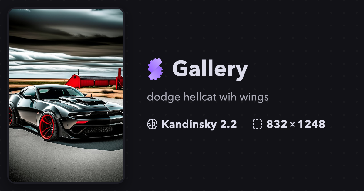 "dodge hellcat wih wings" | Gallery | Stablecog