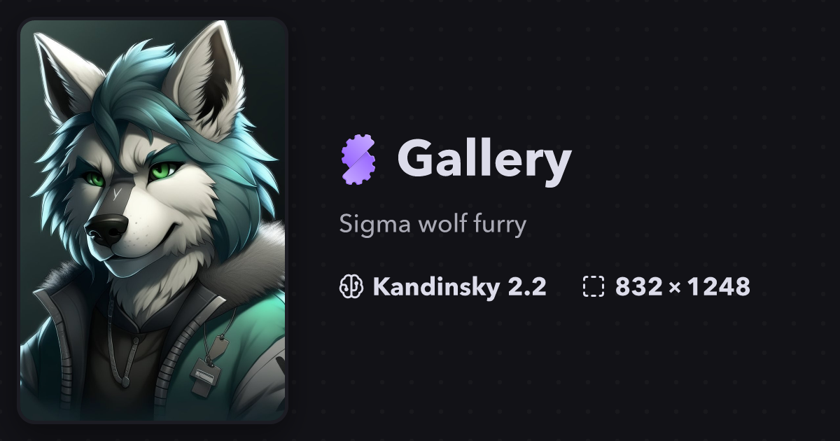 "Sigma wolf furry" | Gallery | Stablecog