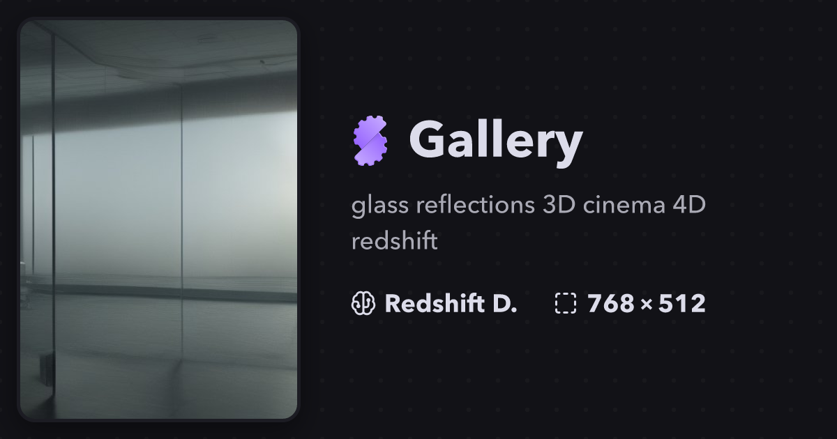 "glass reflections 3D cinema 4D redshift" | Gallery | Stablecog