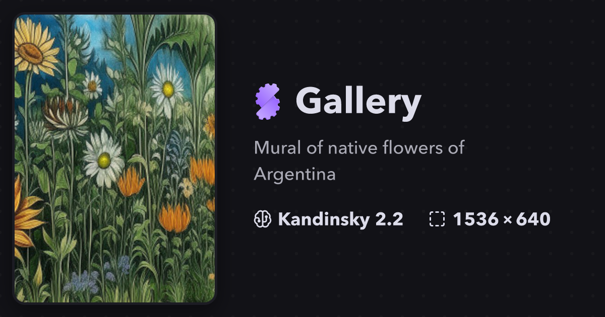 "Mural of native flowers of Argentina" | Gallery | Stablecog