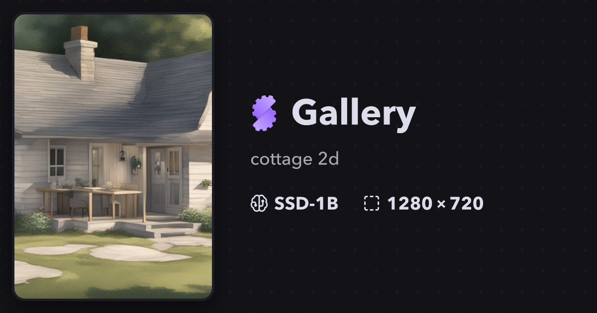 "cottage 2d" | Gallery | Stablecog