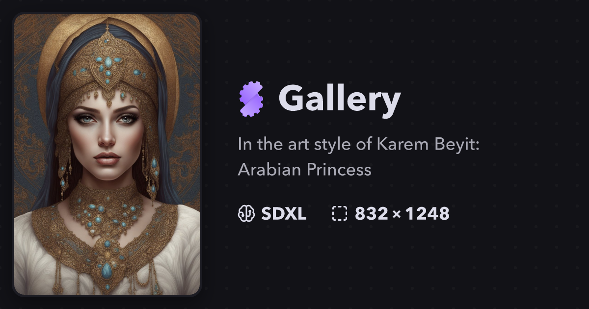 "In the art style of Karem Beyit: Arab..." | Gallery | Stablecog