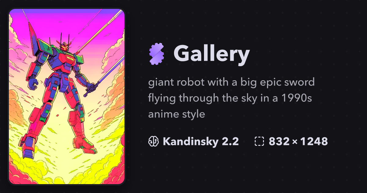 "giant robot with a big epic sword fly..." | Gallery | Stablecog