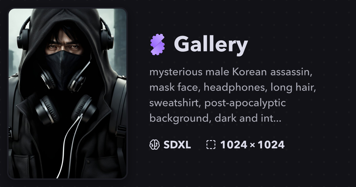"mysterious male Korean assassin, mask..." | Gallery | Stablecog