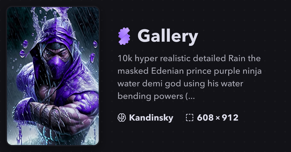 "10k hyper realistic detailed Rain the..." | Gallery | Stablecog