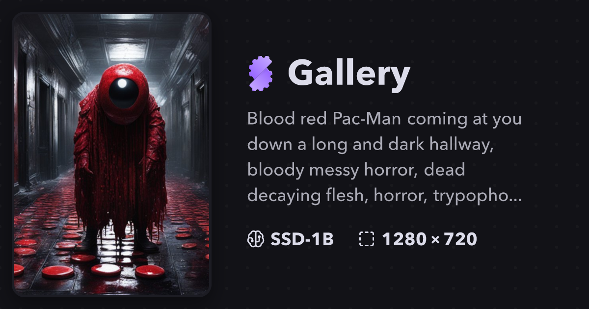 "Blood red Pac-Man coming at you down ..." | Gallery | Stablecog