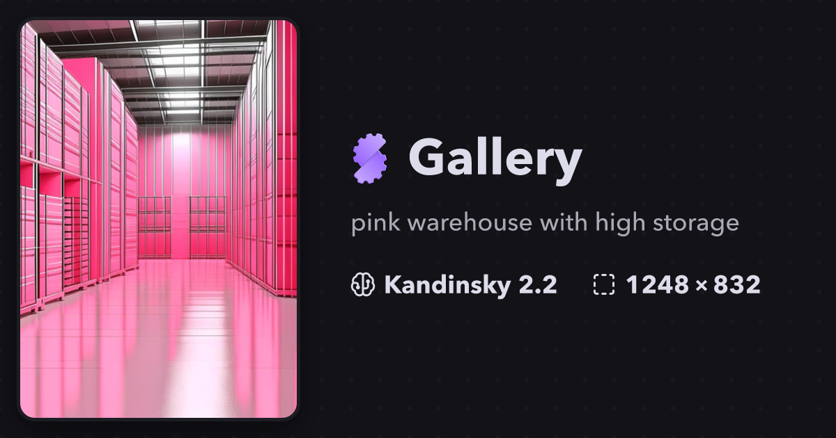 "pink warehouse with high storage" | Gallery | Stablecog