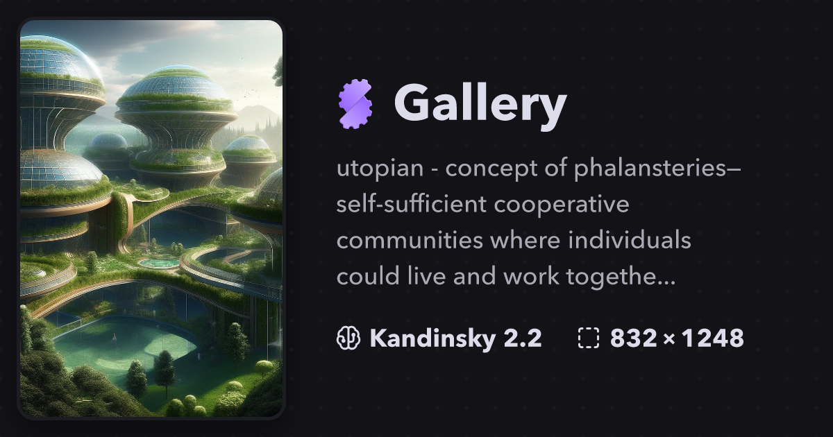 "utopian - concept of phalansteries—se..." | Gallery | Stablecog