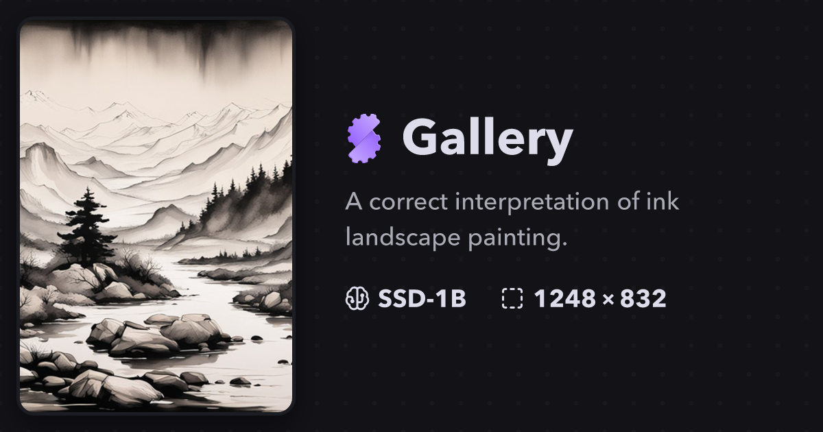 A correct interpretation of ink landscape painting... | Gallery