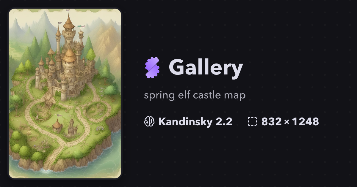 "spring elf castle map" | Gallery | Stablecog