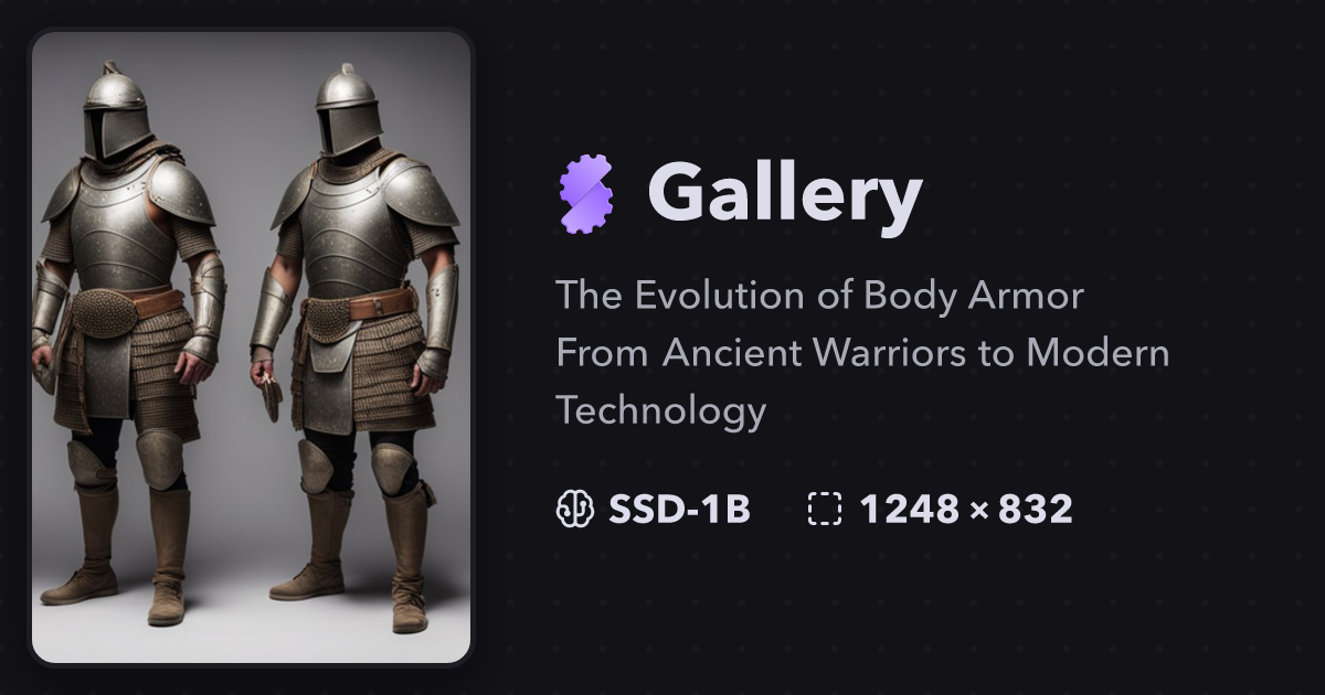 "The Evolution of Body Armor From Anci..." | Gallery | Stablecog