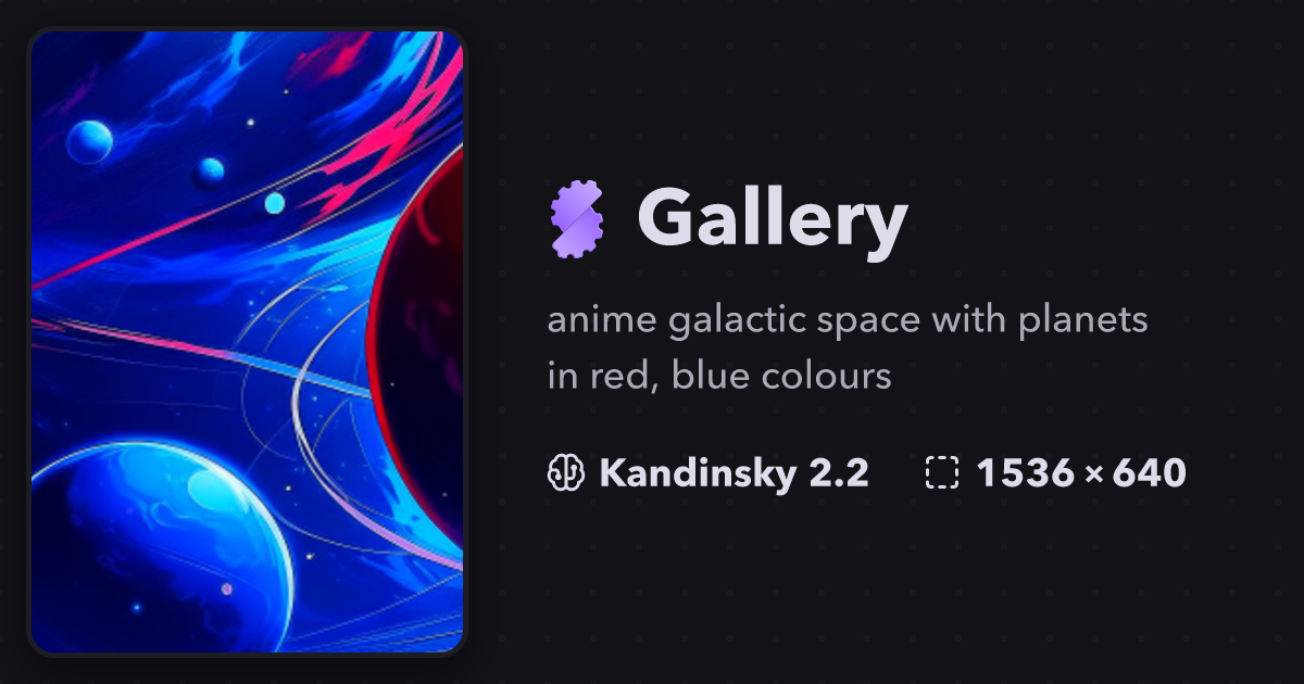 "anime galactic space with planets in ..." | Gallery | Stablecog