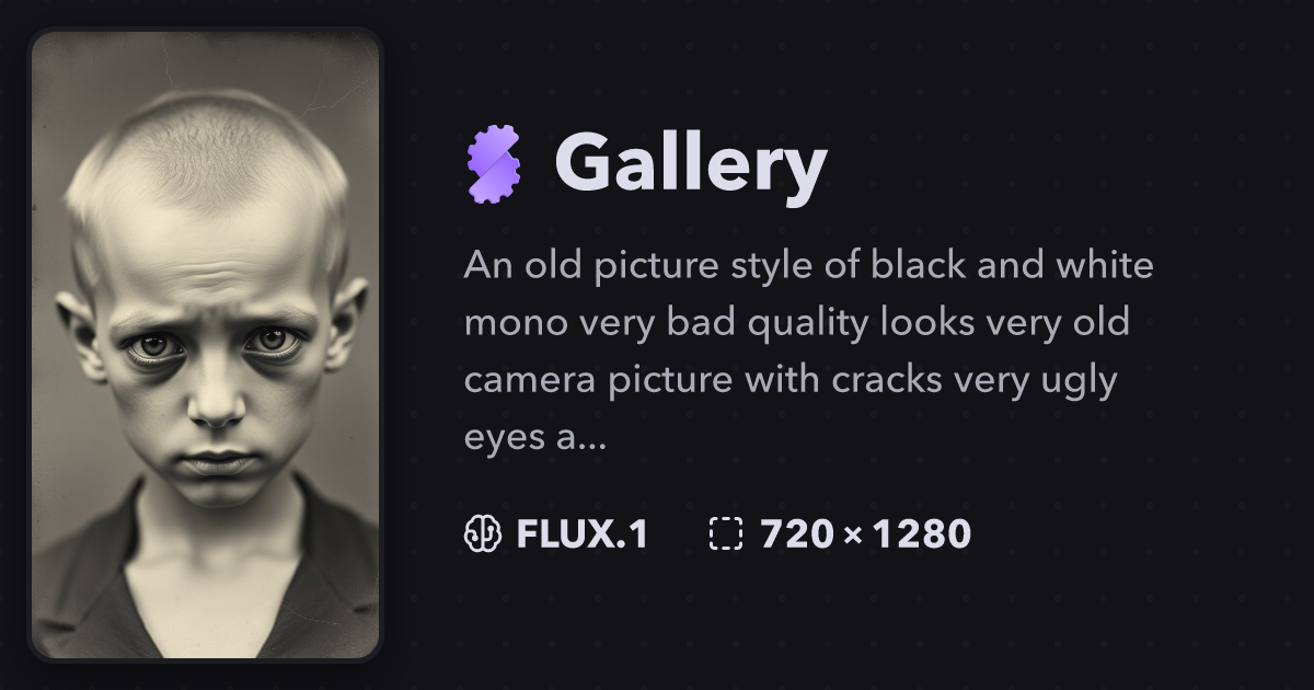 "An old picture style of black and whi..." | Gallery | Stablecog