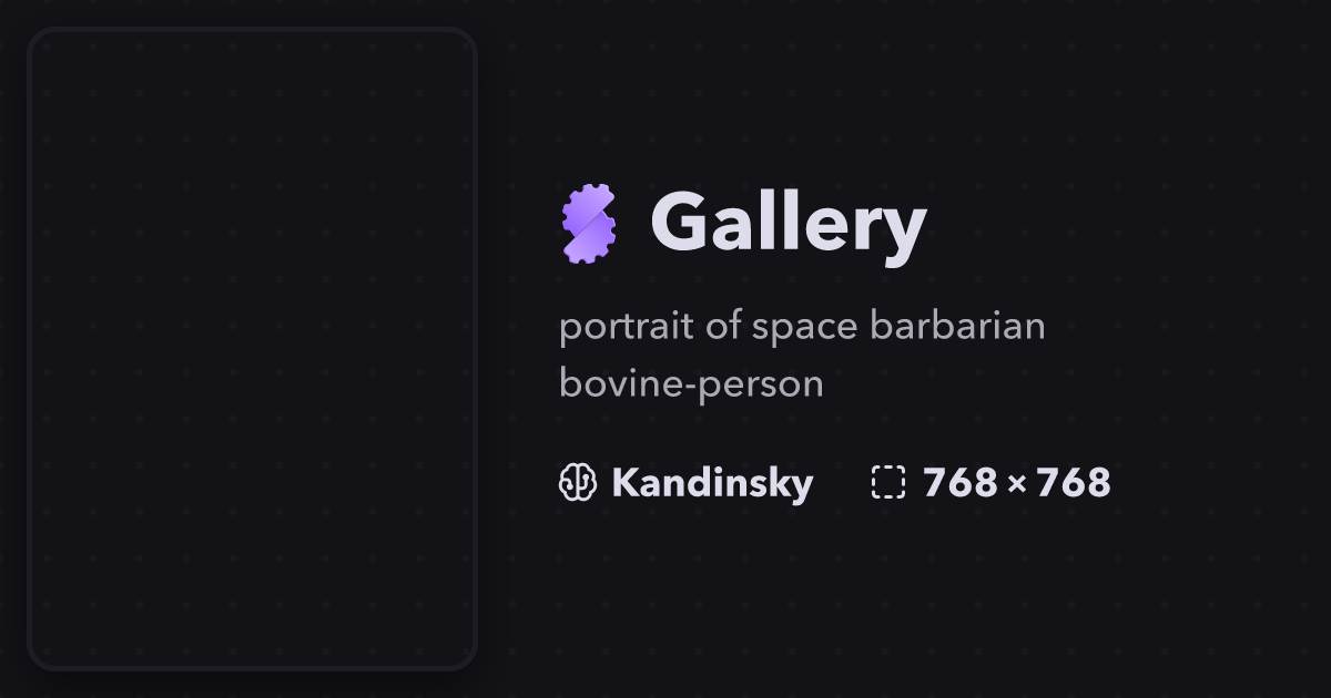 "portrait of space barbarian bovine-pe..." | Gallery | Stablecog