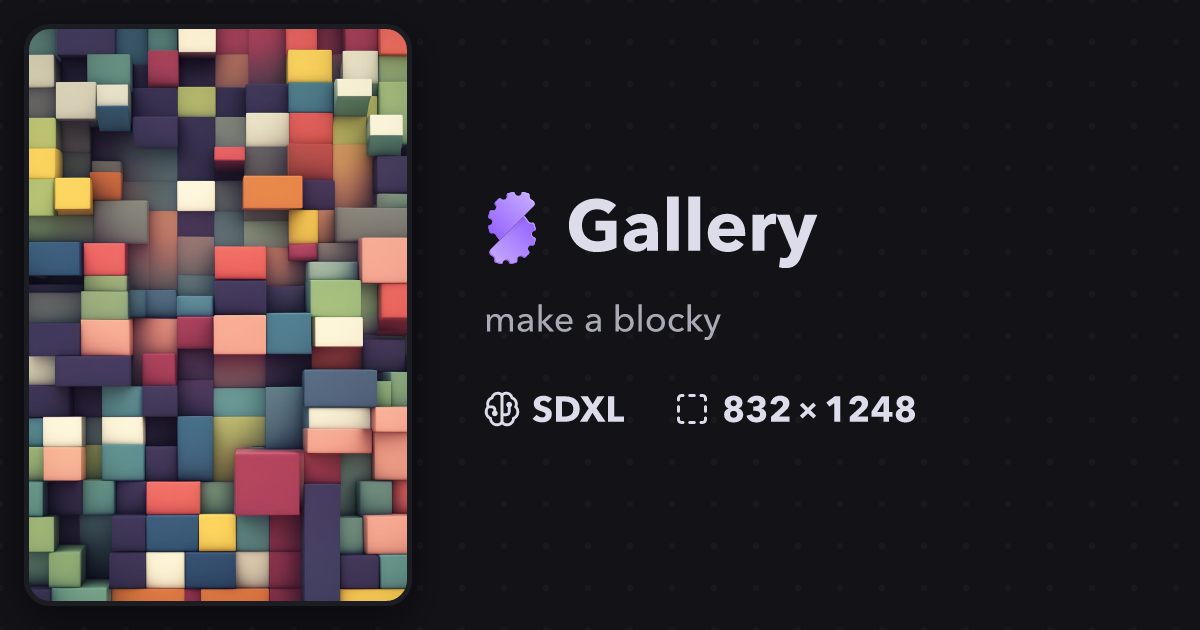 "make a blocky" | Gallery | Stablecog