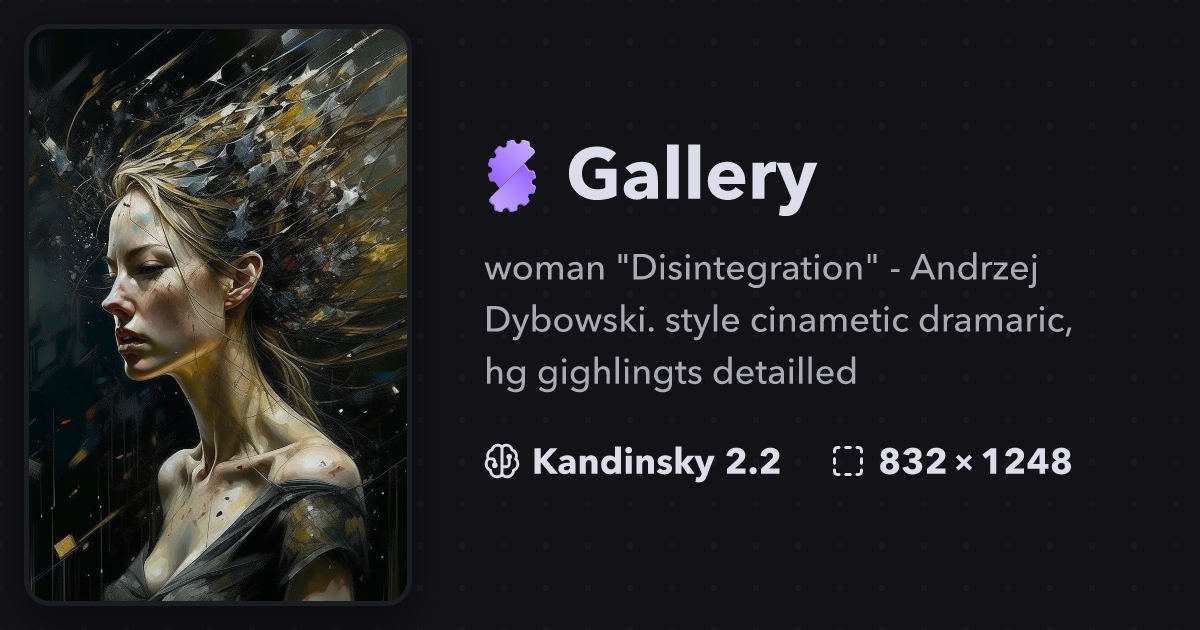 "woman "Disintegration" - Andrzej Dybo..." | Gallery | Stablecog