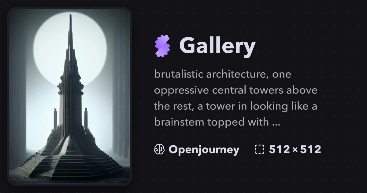 Brutalistic architecture, one oppressive central t... | Gallery