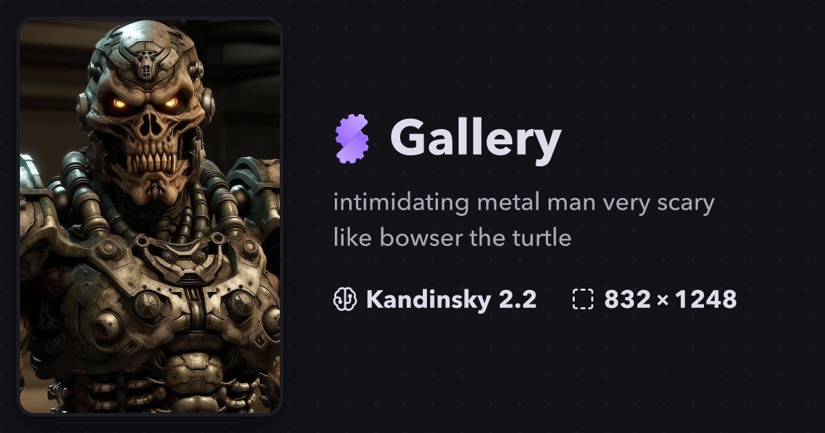"intimidating metal man very scary lik..." | Gallery | Stablecog