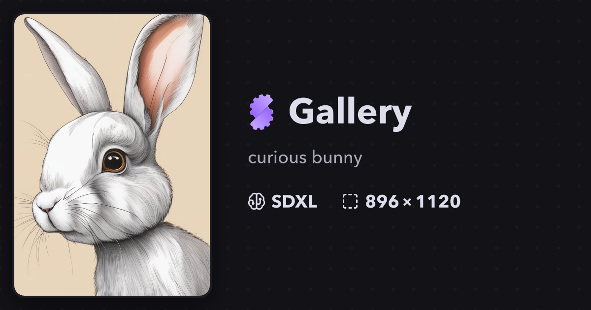 "curious bunny" | Gallery | Stablecog