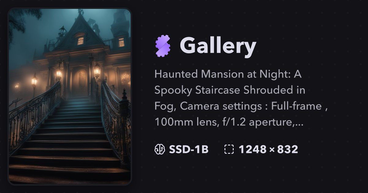 "Haunted Mansion at Night: A Spooky St..." | Gallery | Stablecog