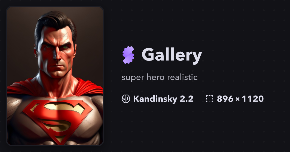 "super hero realistic" | Gallery | Stablecog