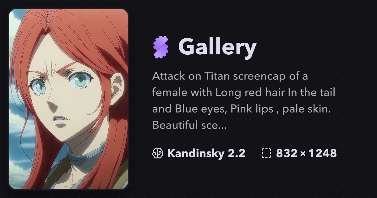 "Attack on Titan screencap of a female..." | Gallery | Stablecog