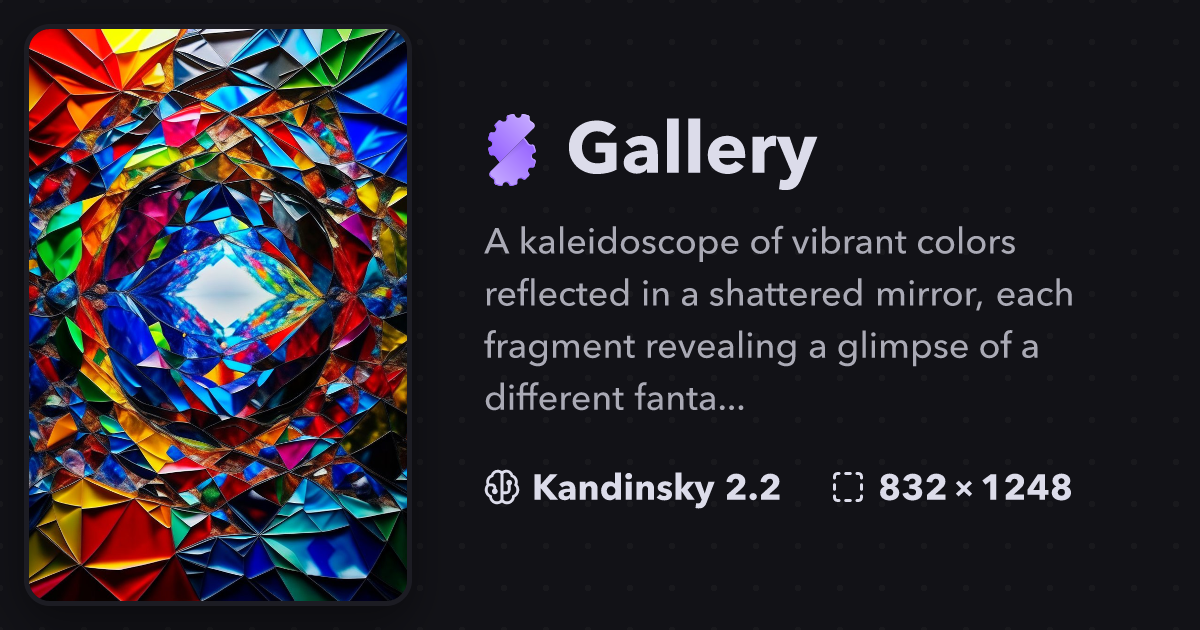 "A kaleidoscope of vibrant colors refl..." | Gallery | Stablecog