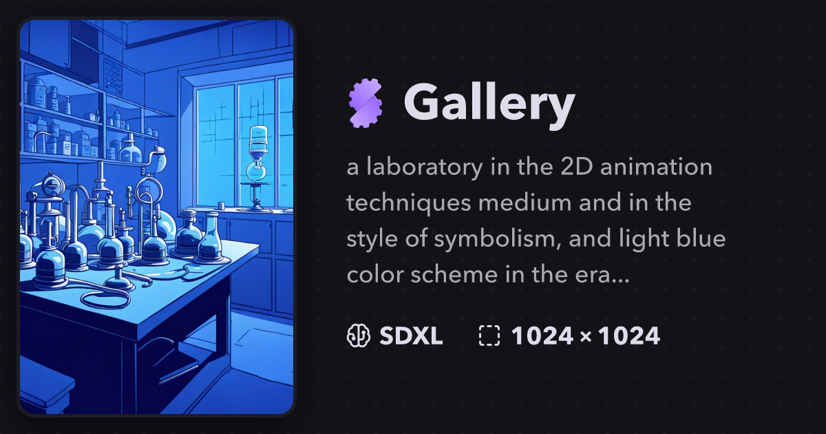 "a laboratory in the 2D animation tech..." | Gallery | Stablecog