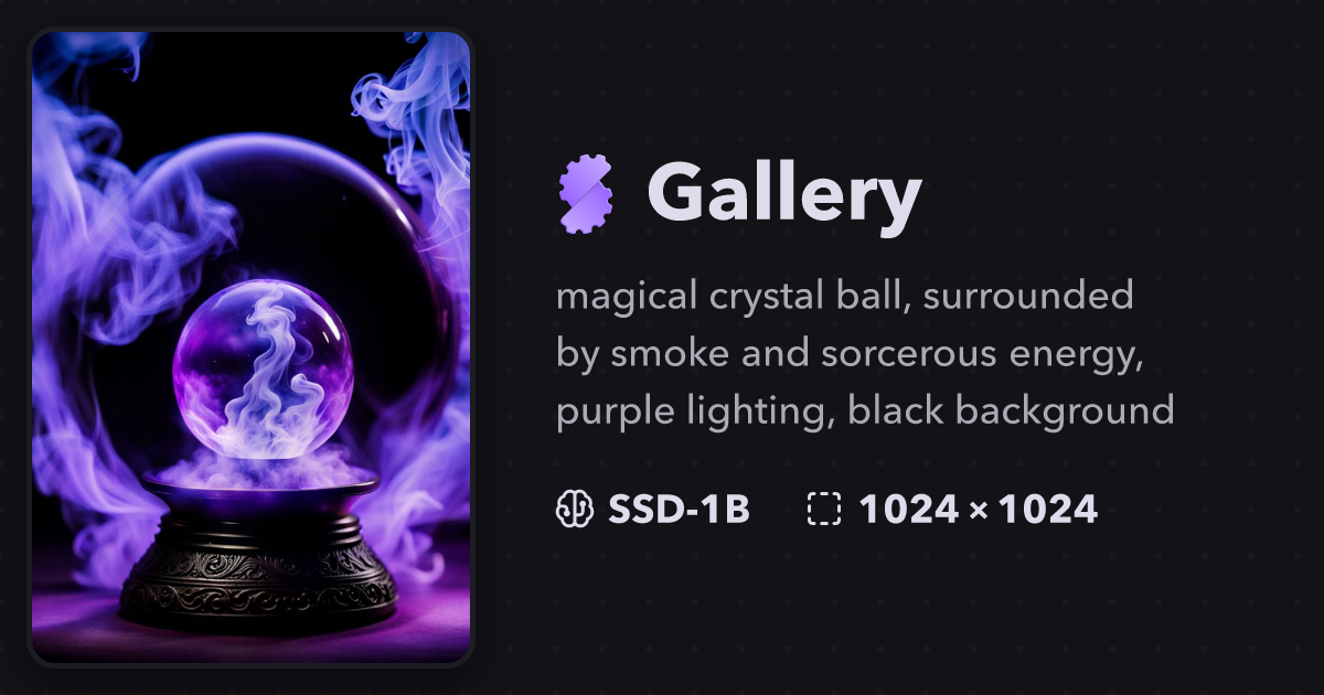 "magical crystal ball, surrounded by s..." | Gallery | Stablecog