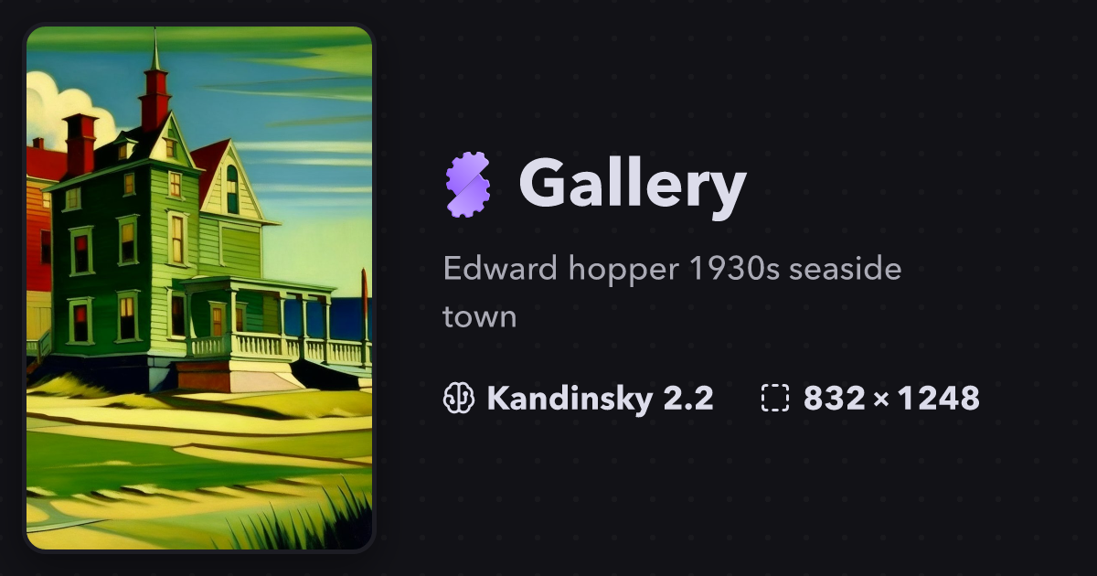 "Edward hopper 1930s seaside town" | Gallery | Stablecog