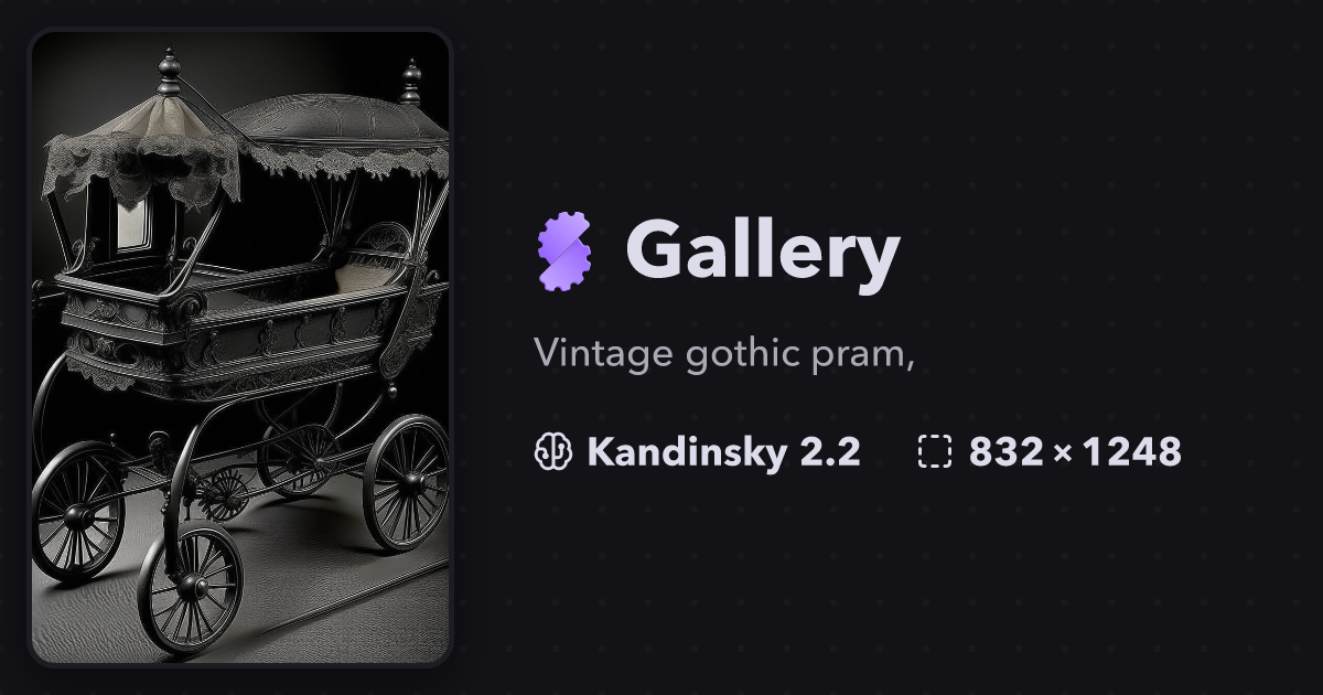 "Vintage gothic pram," | Gallery | Stablecog