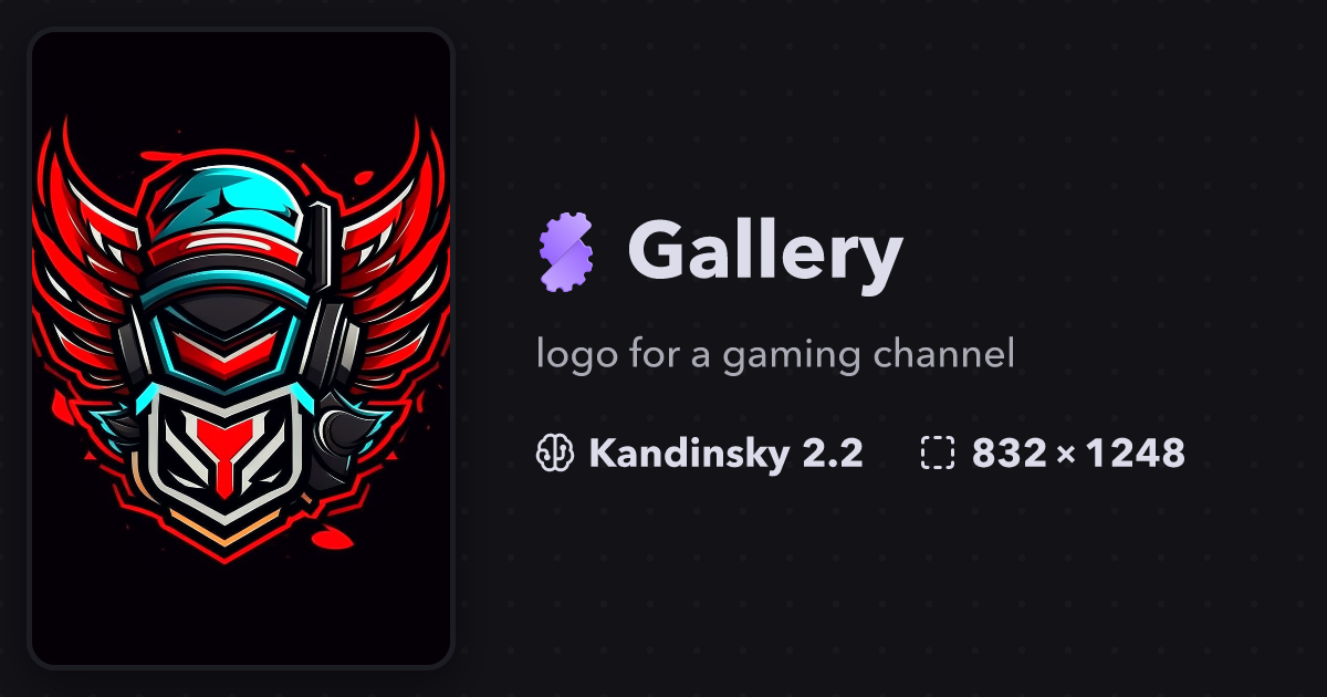 "logo for a gaming channel" | Gallery | Stablecog